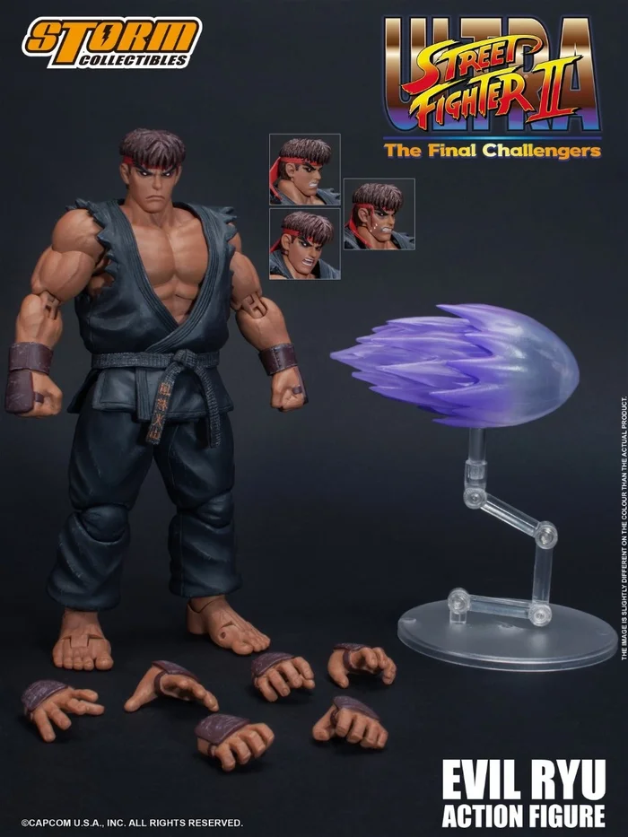 Ultra Street Fighter II: The Final Challengers Evil Ryu 1/12 Scale ...