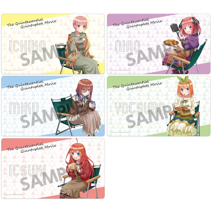 The Quintessential Quintuplets the Movie Rubber Mat Collection - Tokyo ...