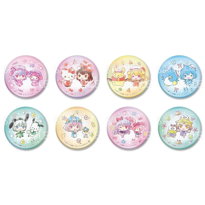 Touhou Project x Sanrio Characters Trading Pin Badge Box Set - Tokyo ...