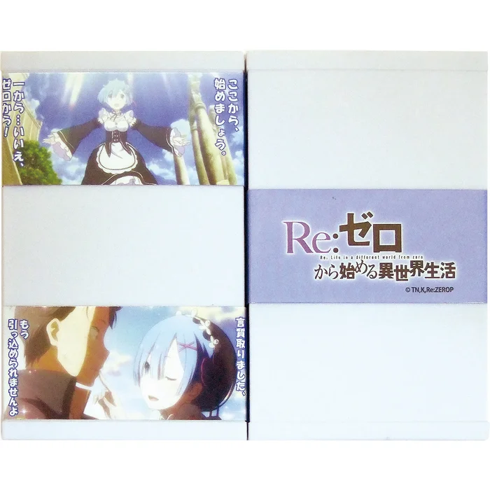Re:Zero -Starting Life in Another World- Double Face Card Book - Tokyo ...
