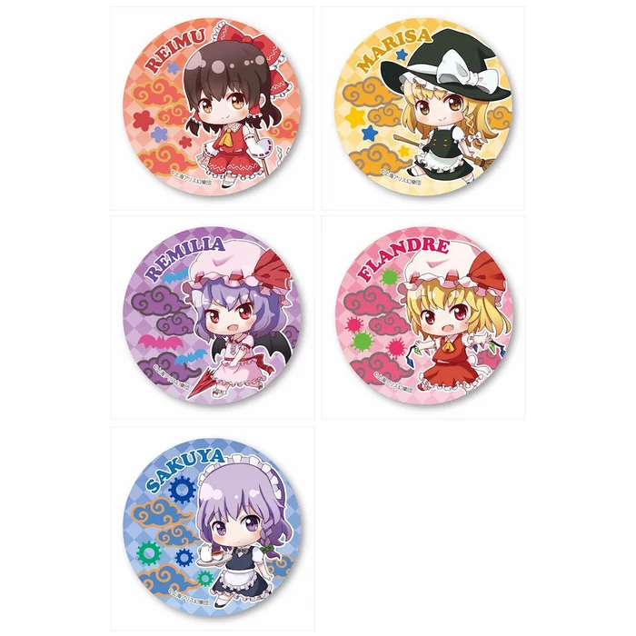Touhou Project Teku Toko Badge Collection Part 2 - Tokyo Otaku Mode (TOM)