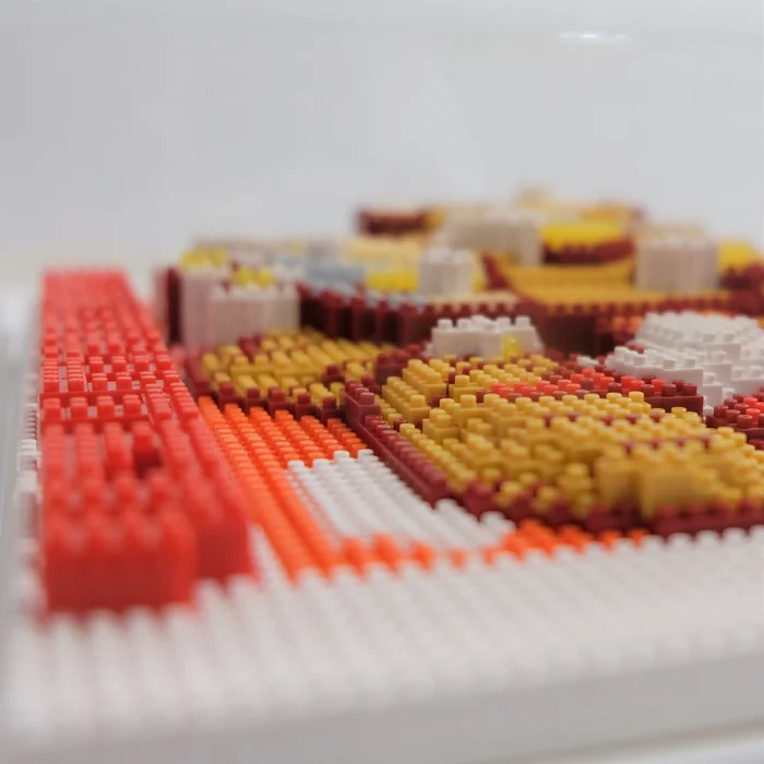 Nanoblock Shibuya Pixel Art Artist Works: Chack Mori Relief - Tokyo ...