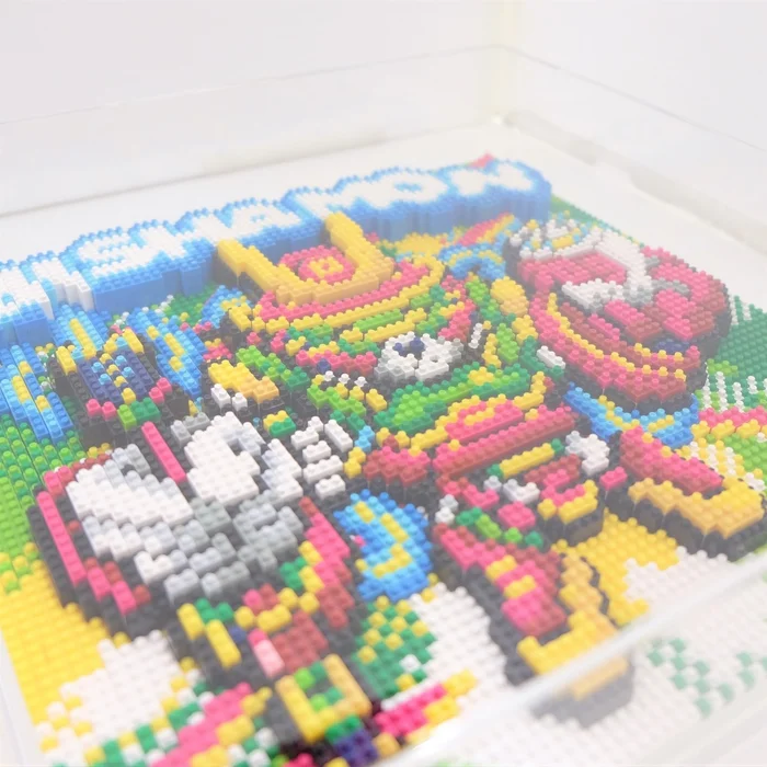Shibuya Pixel Art Artists Works Nanoblock Relief Ban-8Ku - Tokyo Otaku ...