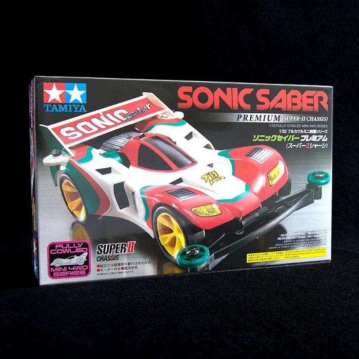 JR Sonic Saber Premium (Super-II Chassis) Super Mini 4WD Model Kit ...