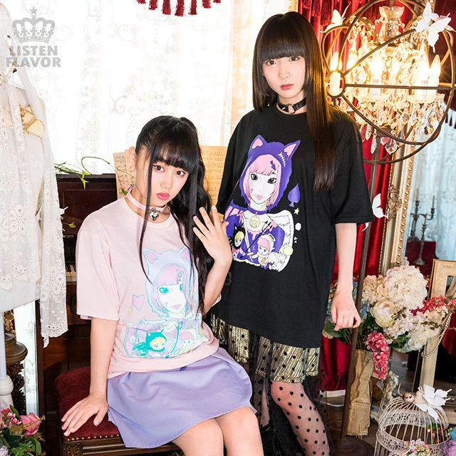 LISTEN FLAVOR x Keisuke Saito Devil & Angel Collab T-Shirt - Tokyo ...
